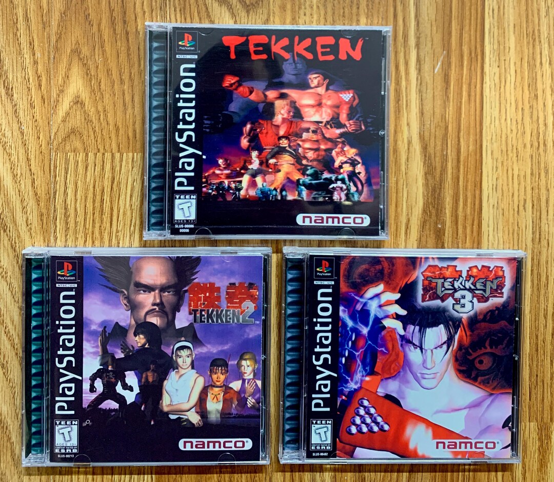 Tekken, Tekken 2, Tekken 3 - Playstation 1 / PS1 - New Replacement Game ...