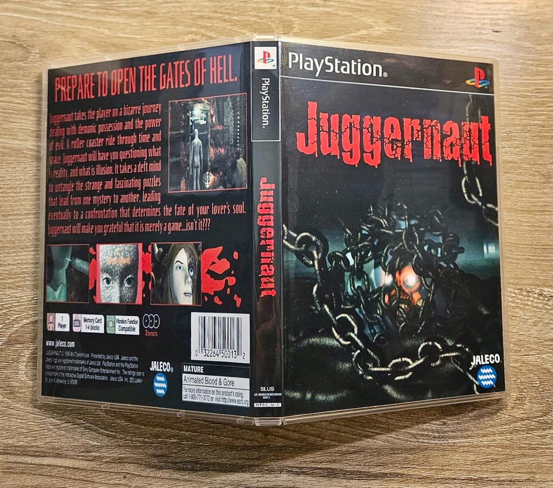 3 Disc Replacement DVD Case - Juggernaut - Playstation 1 - No Manual or ...