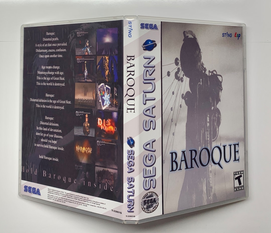 Baroque - US Variant - Sega Saturn Custom Game Case - Etsy