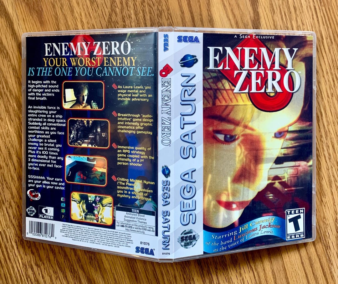 Enemy Zero - 4 Disc DVD Case - Sega Saturn Custom Game Case - Etsy