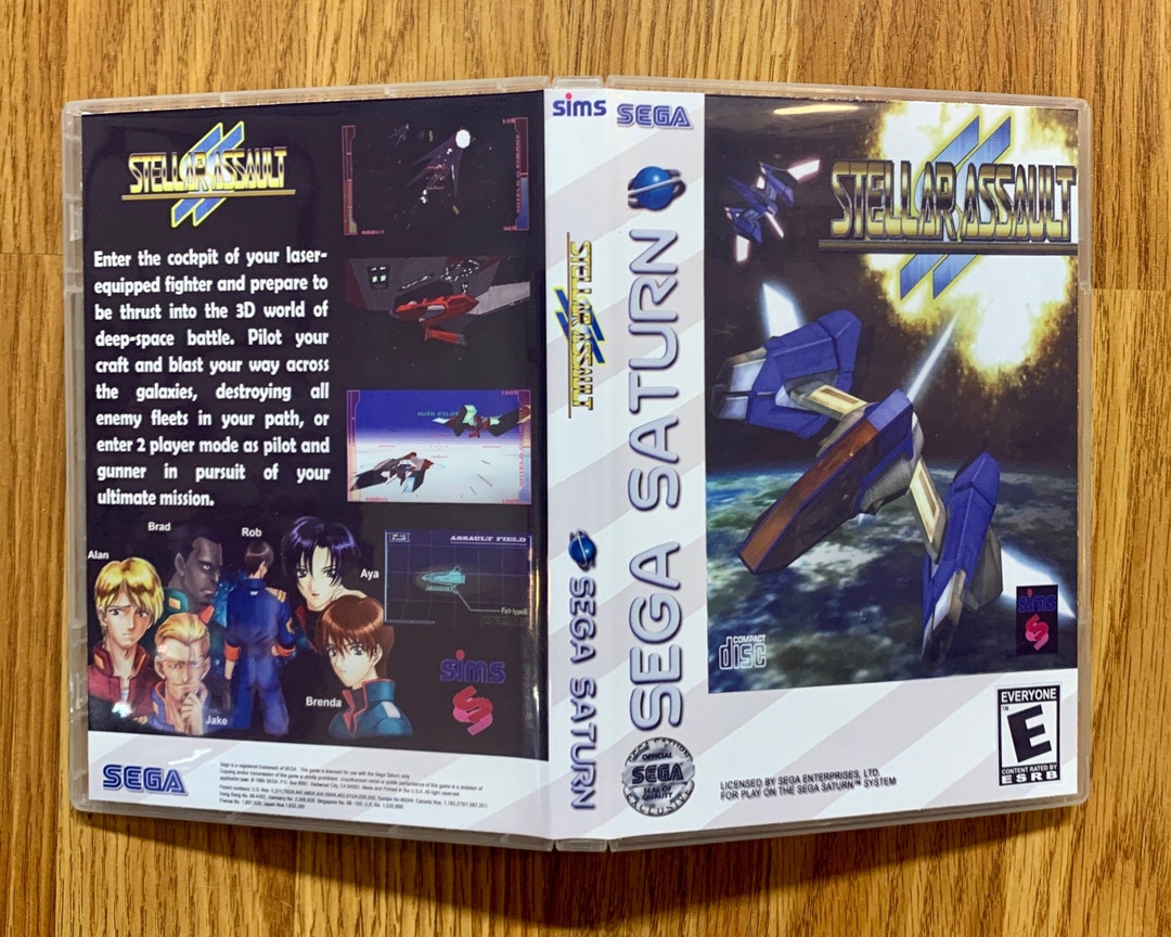 Stellar Assault SS US - Sega Saturn Custom Game Case - Etsy