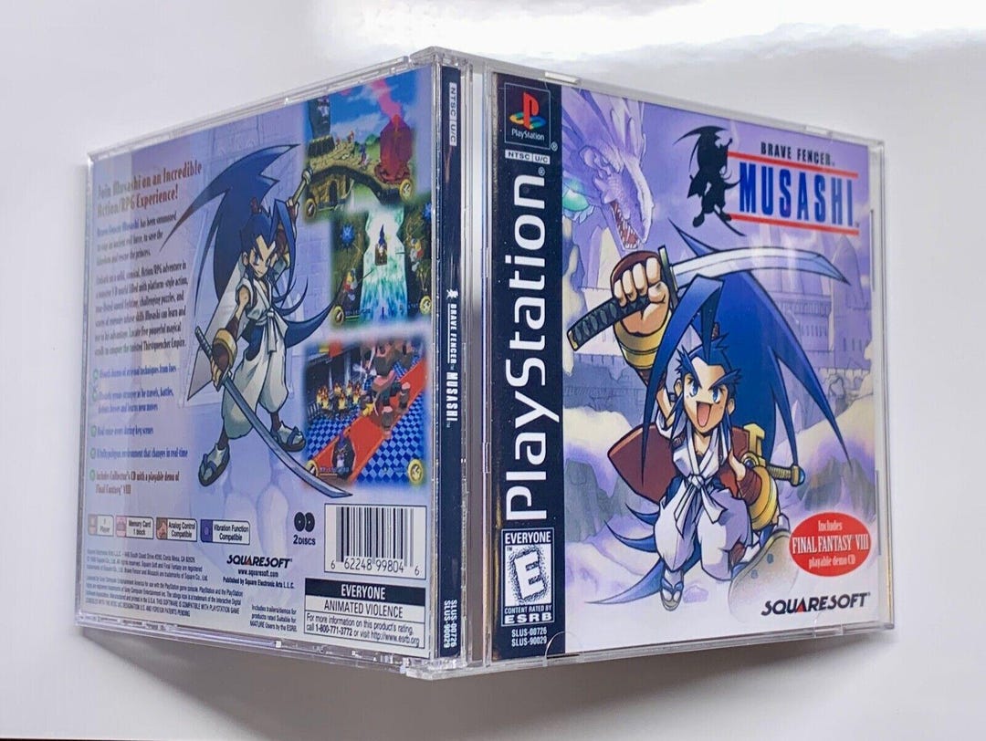 Brave Fencer Musashi - Playstation 1 - New Replacement Game Case - No ...