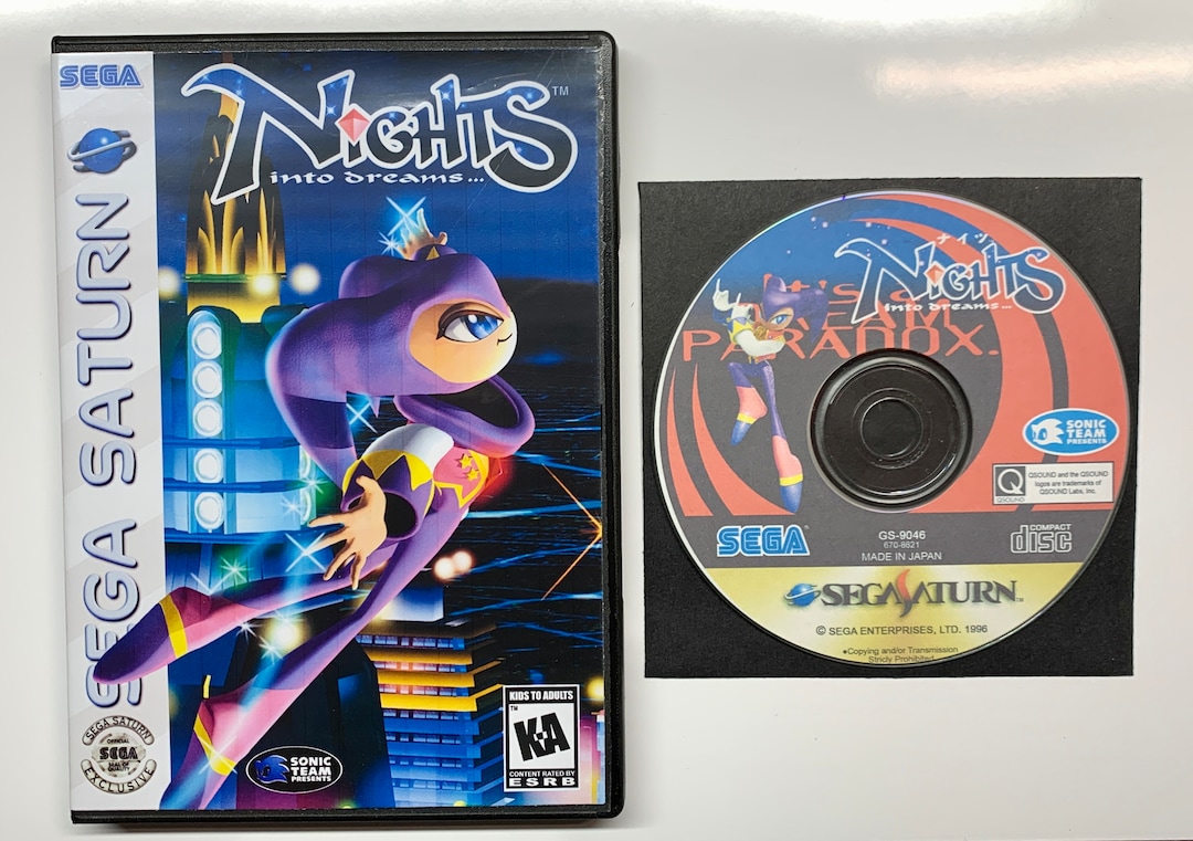 Nights Into Dreams - Sega Saturn Reproduction Game in Case - Etsy