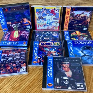 Pick Any Title - Sega CD / Mega CD - Replacement CD Jewel Cases - Etsy