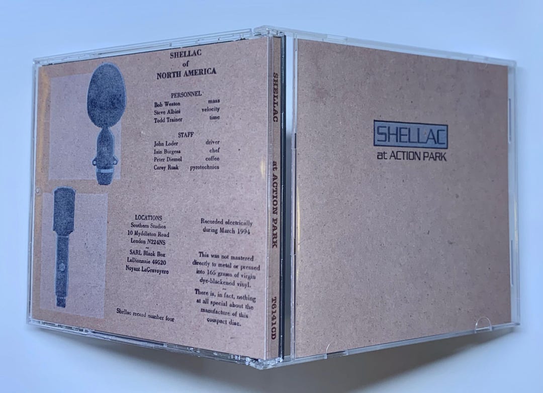 Shellac - at Action Park - New Replacement CD Custom Jewel Case - No CD or Booklet - Free ...