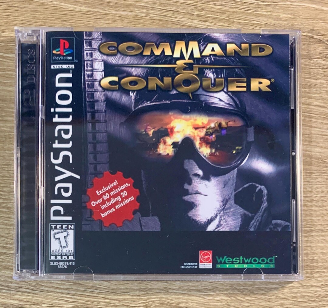 New 2 Disc Game Case Command & Conquer - Playstation 1 / PS1 - No Game ...