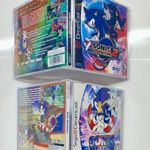 Sonic Adventure 1 and 2 - Sega Dreamcast Custom Game Case - No Manual ...