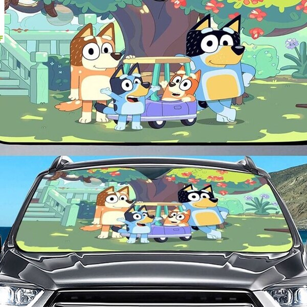 Bluey Car Sunshade - Etsy