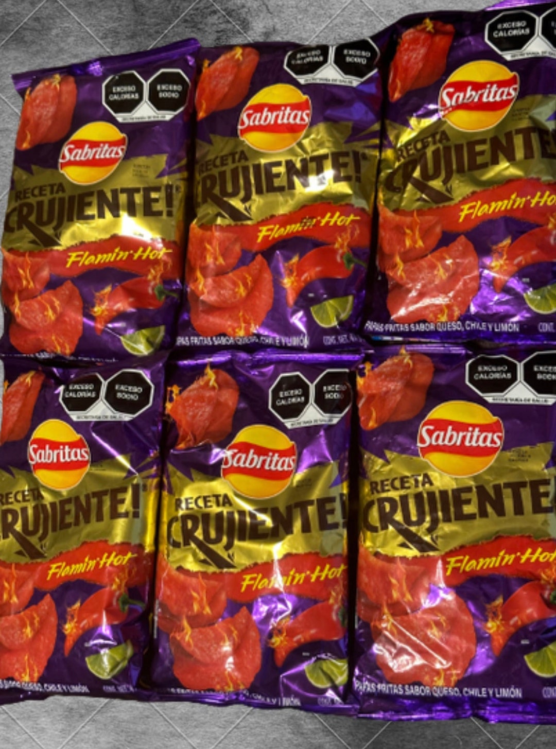 Mexican Chips Straight From Mexico, Sabritas Flaming Hot/ Spicy Potato ...