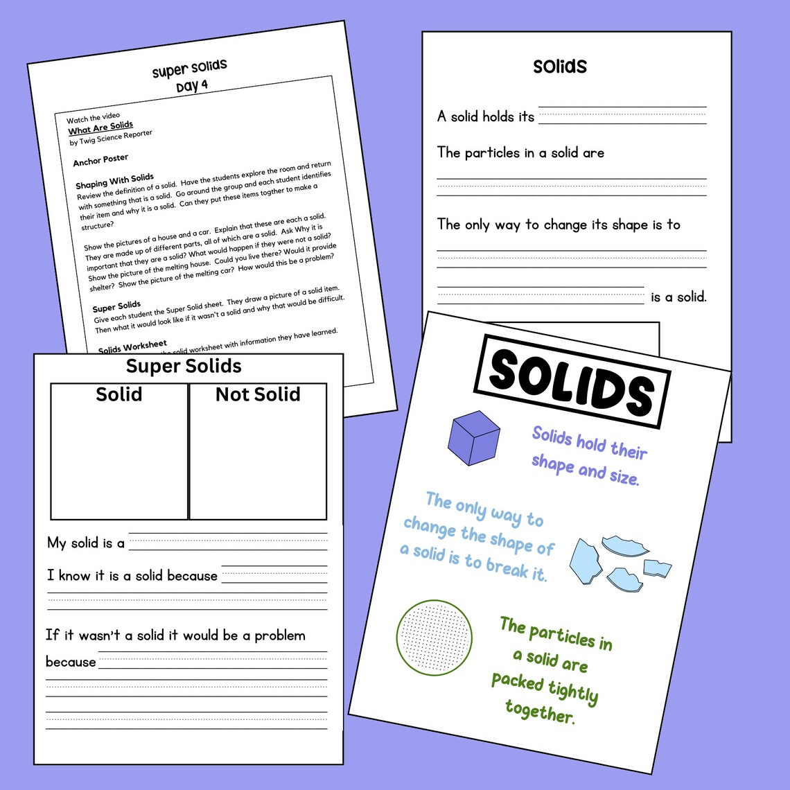 States of Matter Science Unit Primary Grades - Etsy