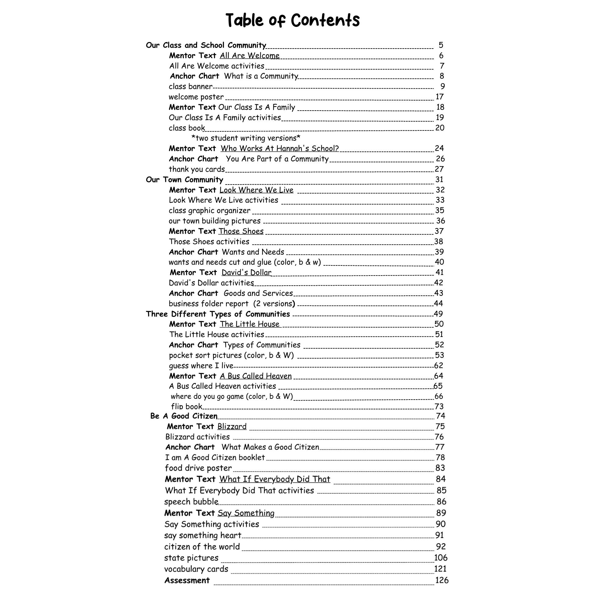 Community Unit Primary Grades Social Studies Unit With Activities - Etsy