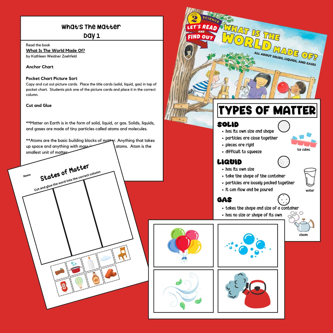 States of Matter Science Unit Primary Grades - Etsy
