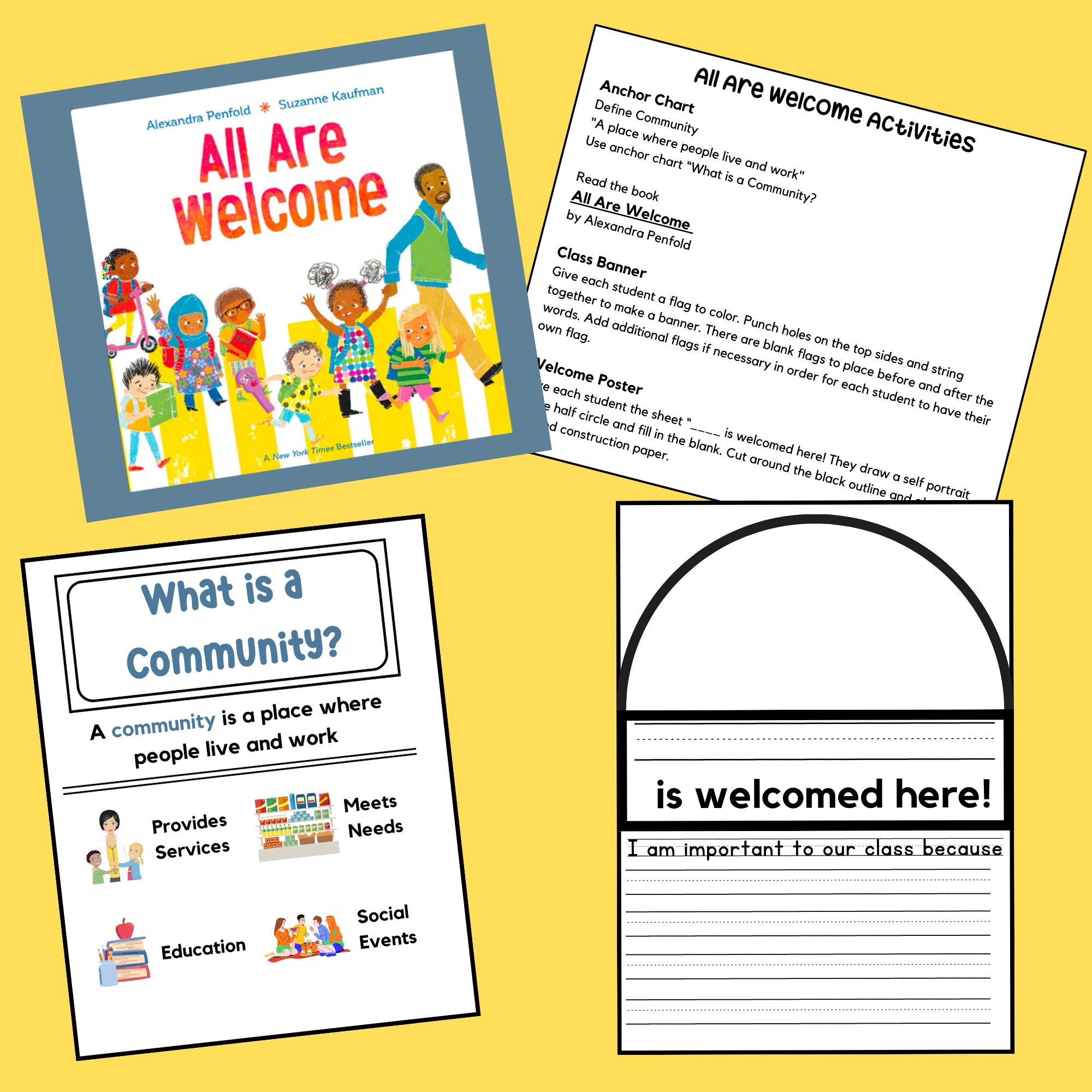 Community Unit Primary Grades Social Studies Unit With Activities - Etsy