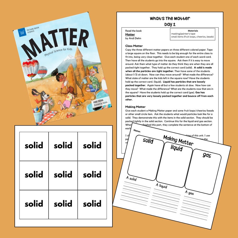 States of Matter Science Unit Primary Grades - Etsy