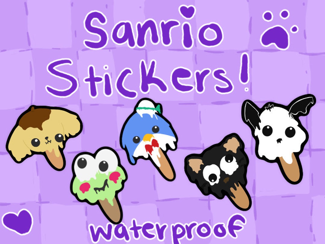 Sanrio Melted Ice Cream Stickers! B Group - Etsy