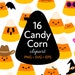 Candy Corn Clipart, Spooky Cute, Candy Corn Svg, Clipart Bundle ...