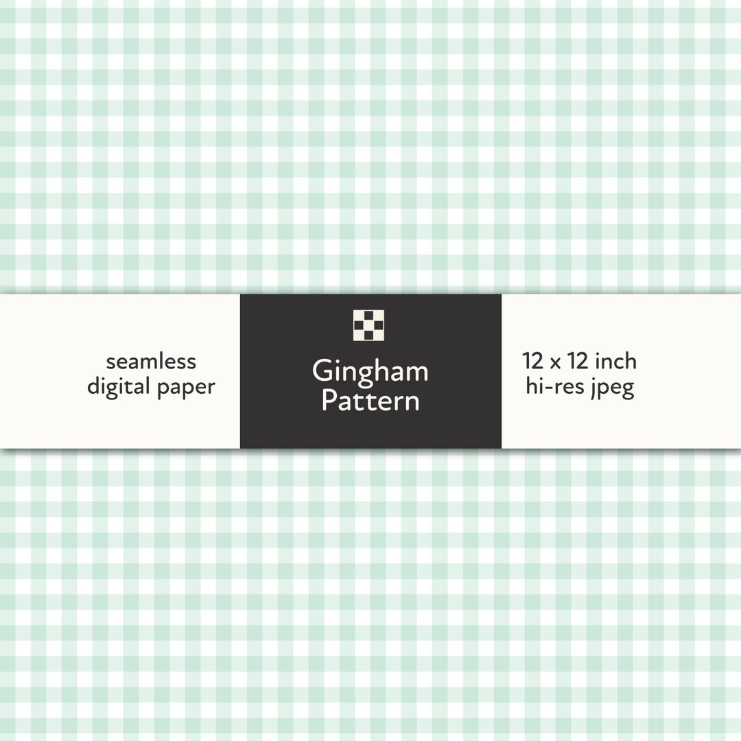 Gingham Seamless Pattern, Digital Paper for Scrapbooking, Printable ...