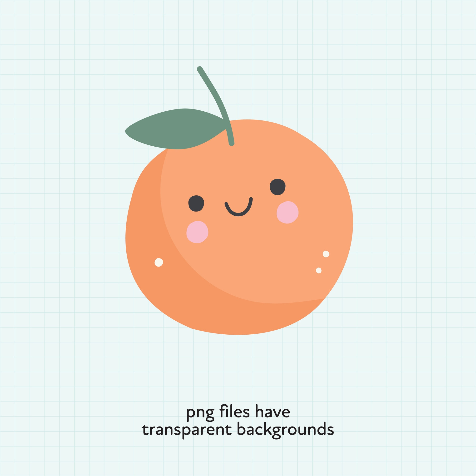 Little Cutie Baby Shower Clipart Set, Cute Oranges PNG, Little Cutie ...
