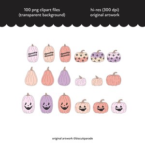Retro Halloween Clipart: Pastel Ghosts, Bats, Candy Corn (PNG Graphics ...