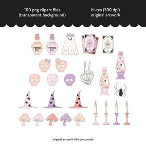 Retro Spooky Halloween Clipart, Cute Pastel Halloween Png, Retro ...