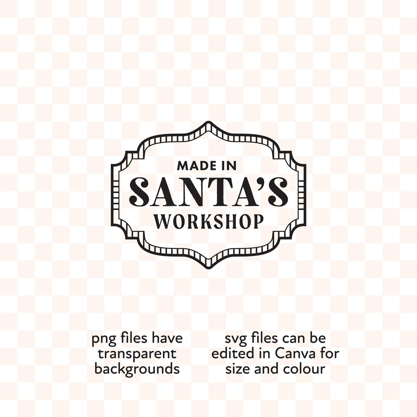 Christmas Stamps Clipart Bundle: North Pole SVG, Santa Mail (digital ...