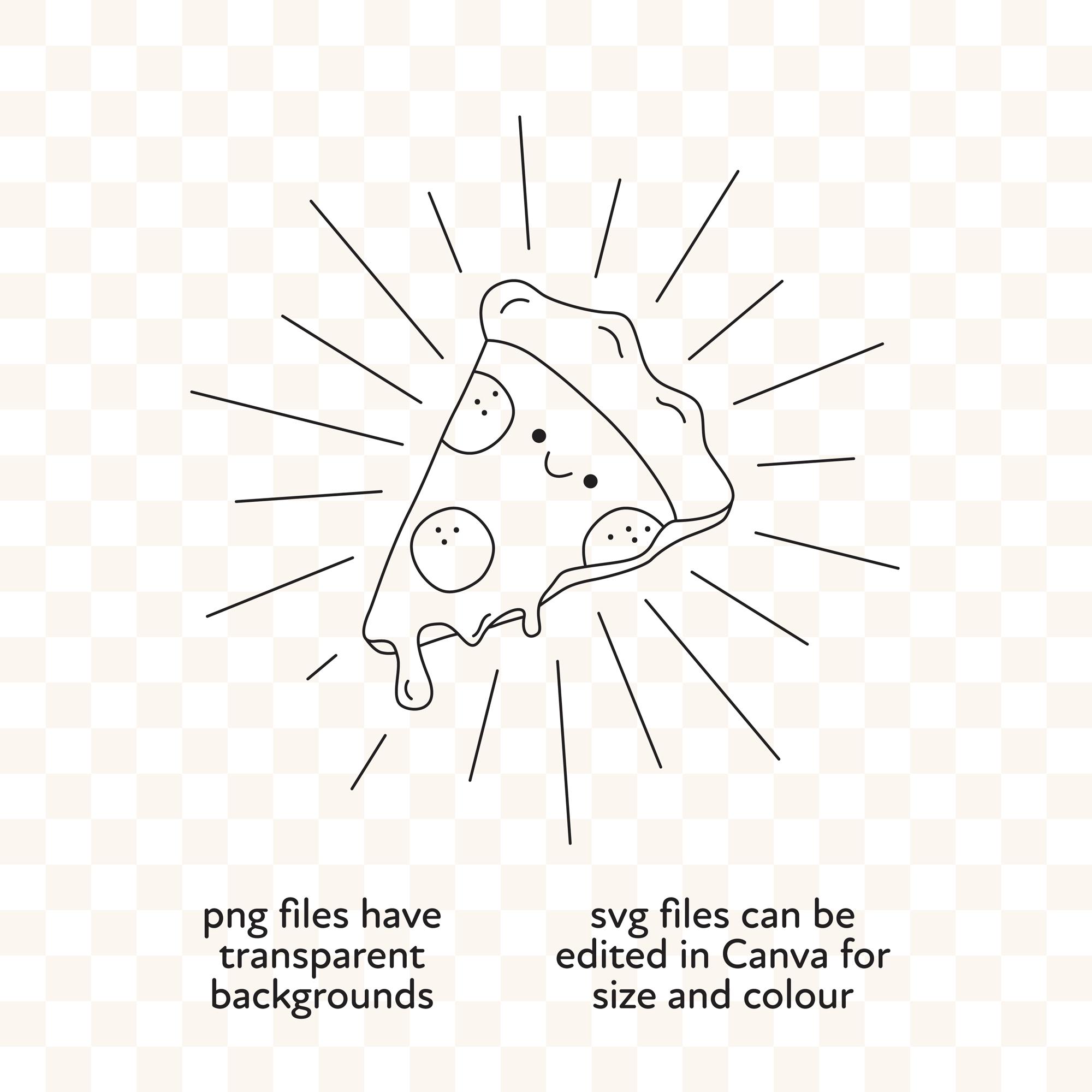 Pizza Bundle Svg, Pizza Clipart Doodle, Pizza Clipart, Pizza Cut File ...