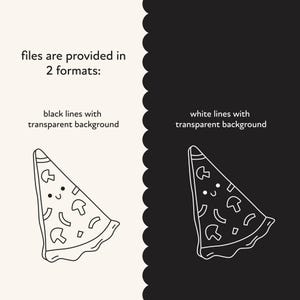 Pizza Bundle Svg, Pizza Clipart Doodle, Pizza Clipart, Pizza Cut File ...