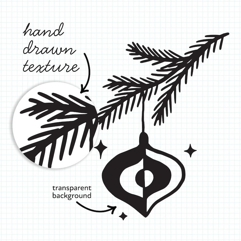Cozy Winter & Christmas Doodle Clipart: Hand-drawn Hygge PNG Elements ...