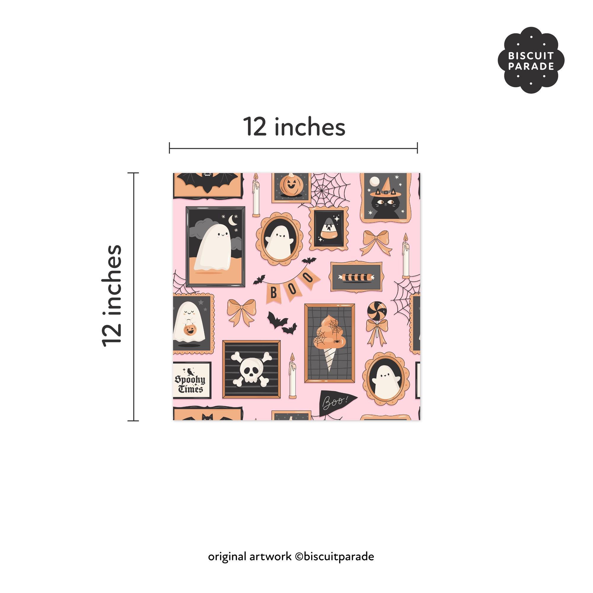 Trendy Spooky Frames Seamless Pattern Halloween, Halloween Ghost ...