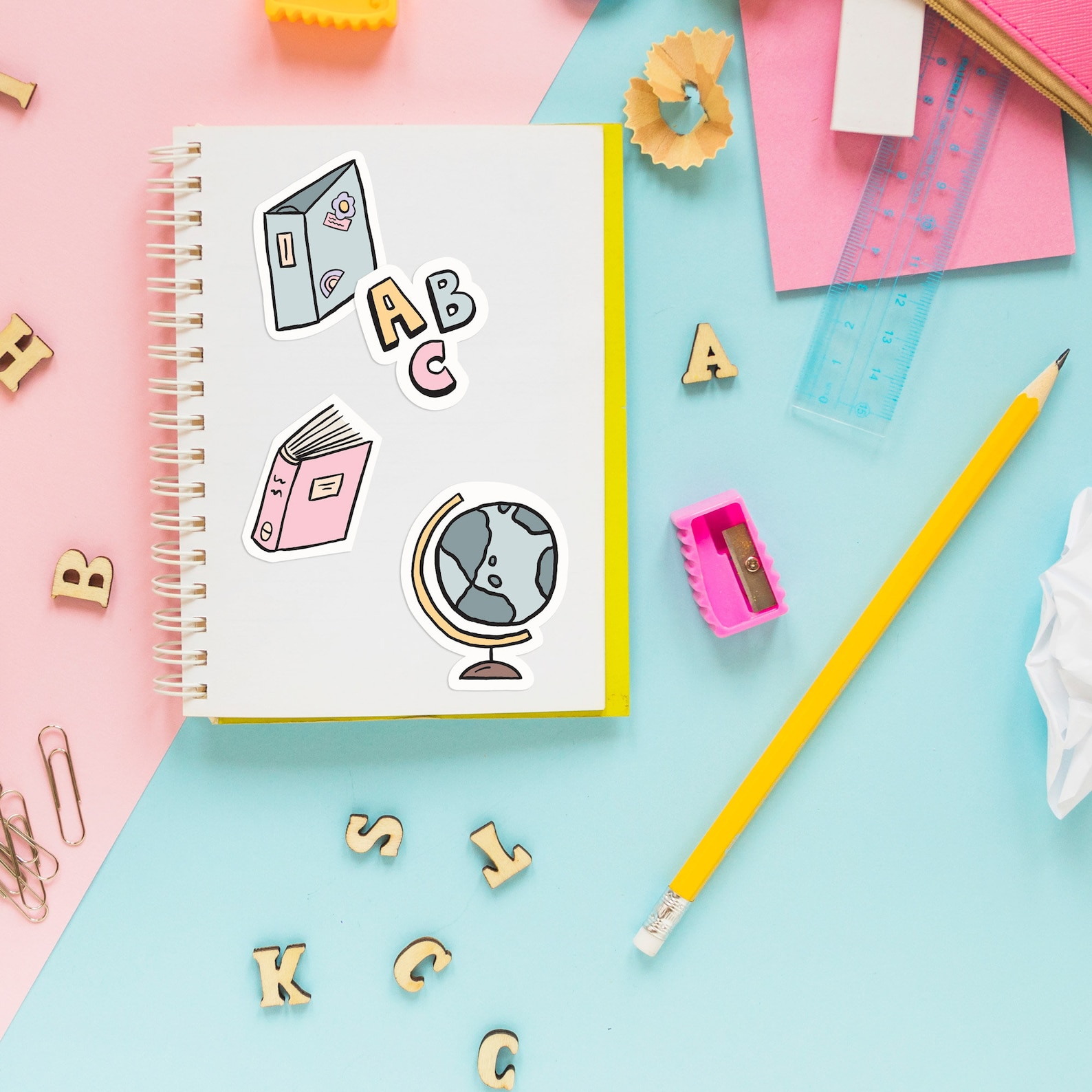 School Doodle Clipart, Back to School, Teacher, Cute Clipart, School ...