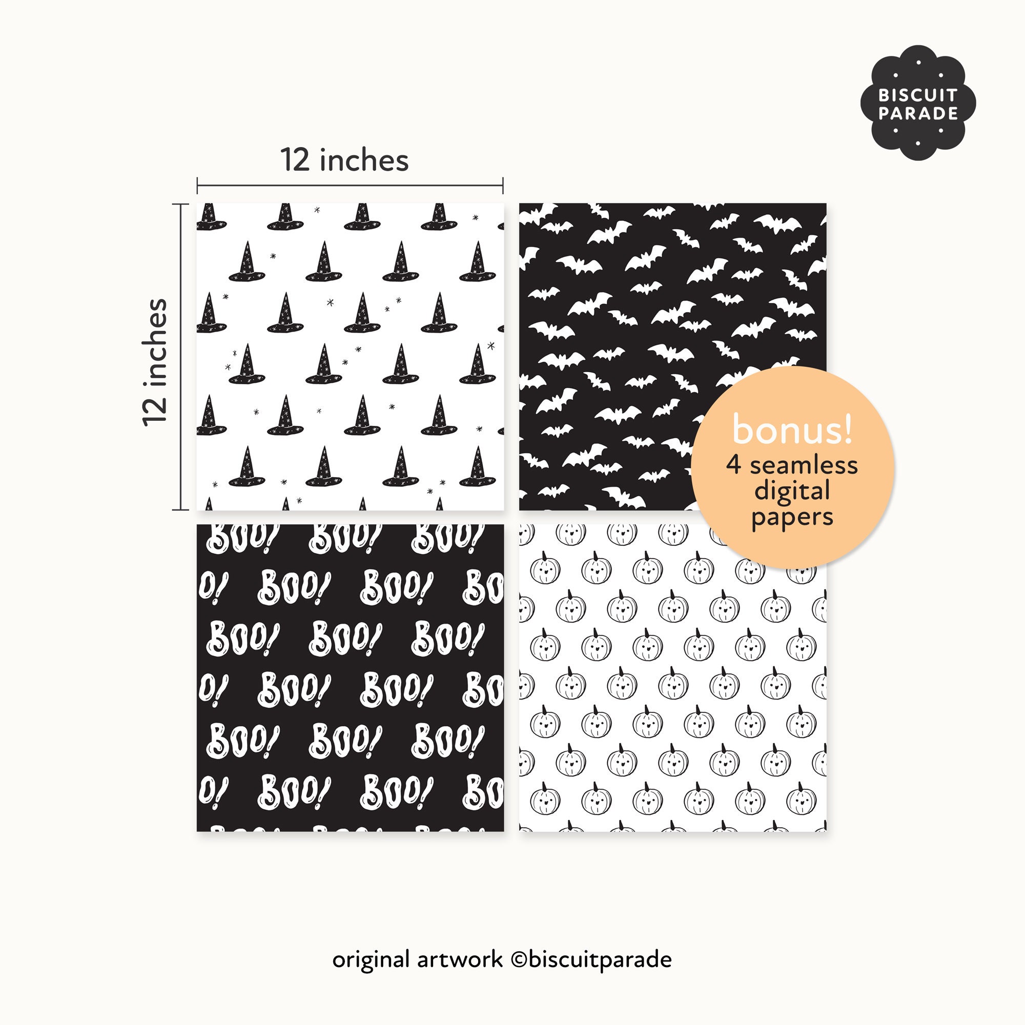 Halloween Clipart Bundle, Doodle, Spooky Cute, Hand Drawn Clip Art ...