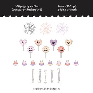 Retro Spooky Halloween Clipart, Cute Pastel Halloween Png, Retro ...