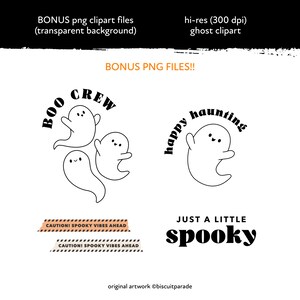 Ghost Halloween Clipart SVG Bundle, Halloween Clipart, Cute Ghosts ...