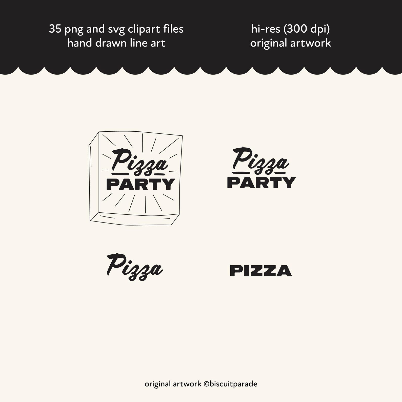 Pizza Bundle Svg, Pizza Clipart Doodle, Pizza Clipart, Pizza Cut File ...
