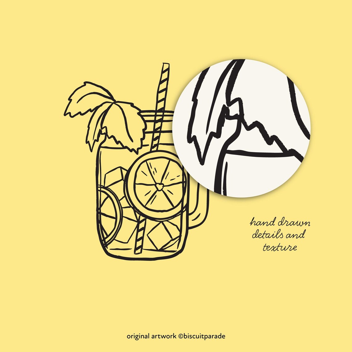 Hand-drawn Lemon Clipart Doodle Bundle: PNG and SVG Graphics (digital ...