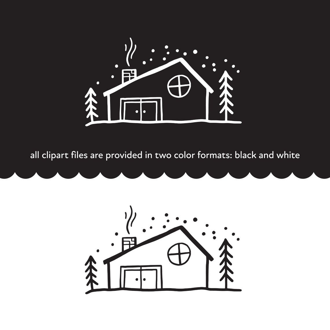 Cozy Winter Doodle Clipart, Cozy Christmas Clipart PNG, Cozy Winter ...