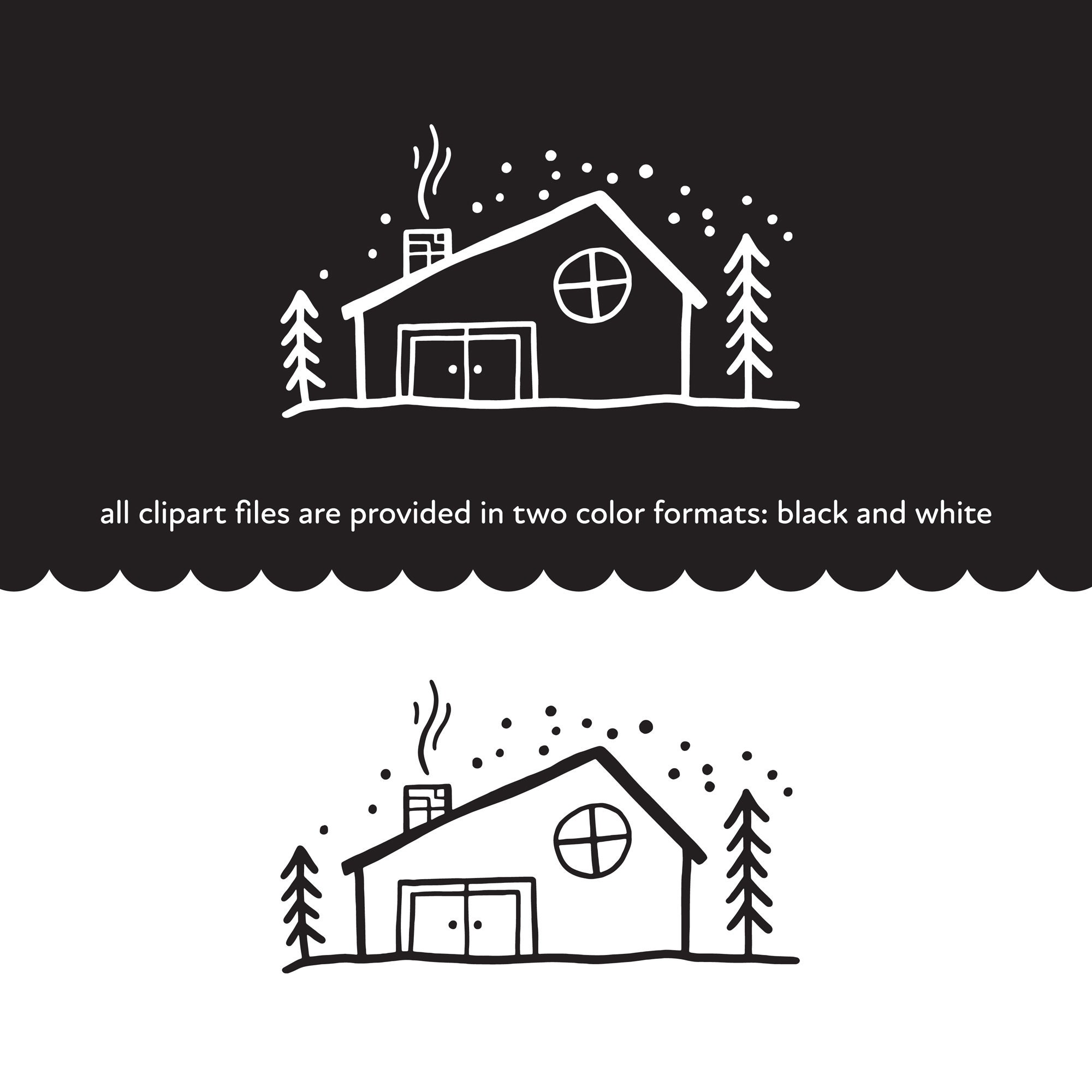 Cozy Winter Doodle Clipart, Cozy Christmas Clipart PNG, Cozy Winter ...