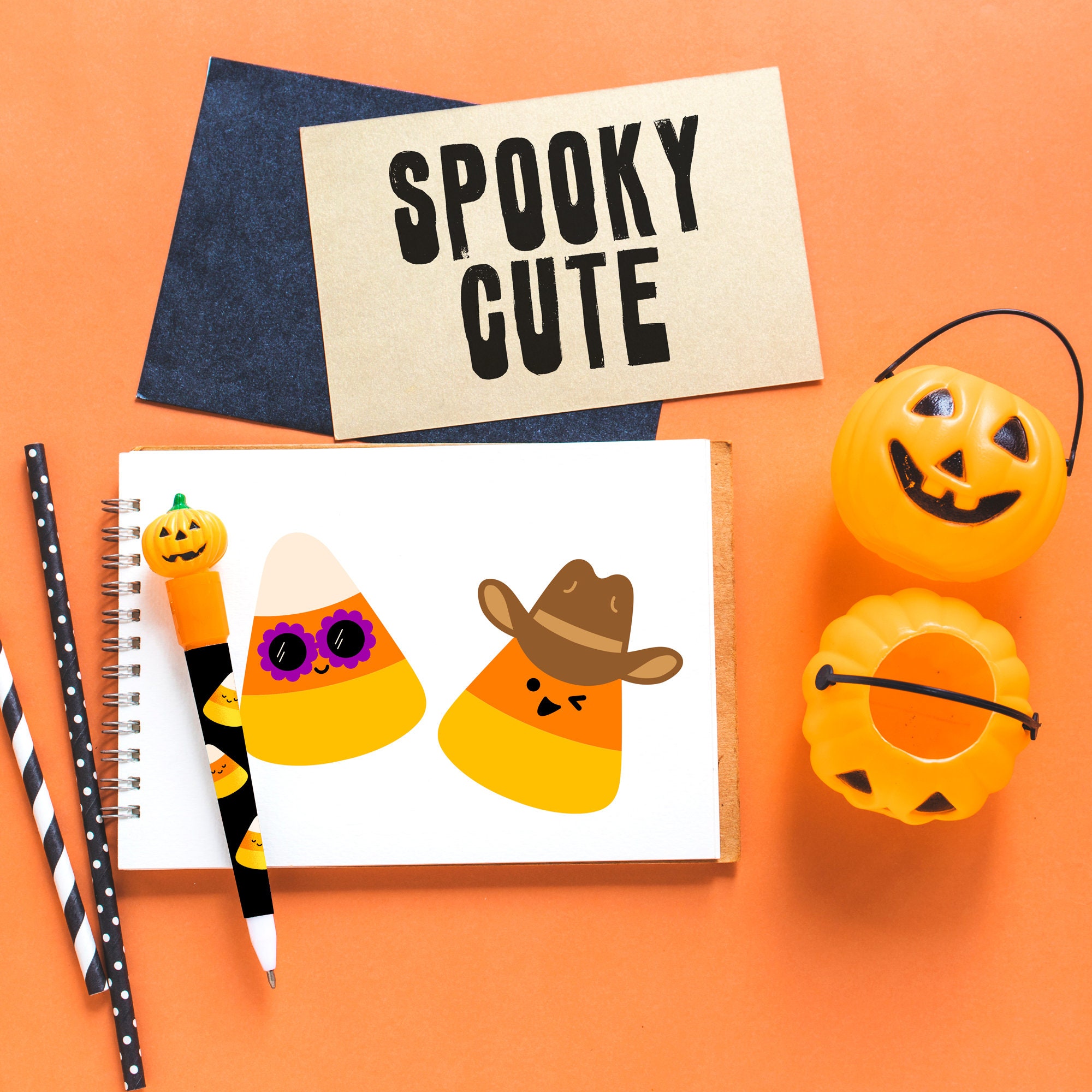 Candy Corn Clipart Bundle, Spooky Cute Halloween (PNG, SVG, EPS) - Etsy
