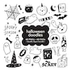 100+ Hand Draw Halloween Doodle Clipart Svg Bundle, Halloween Doodles ...