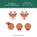 Jolly Christmas Character Svgs: Elf, Santa, Holiday Faces Clipart for ...