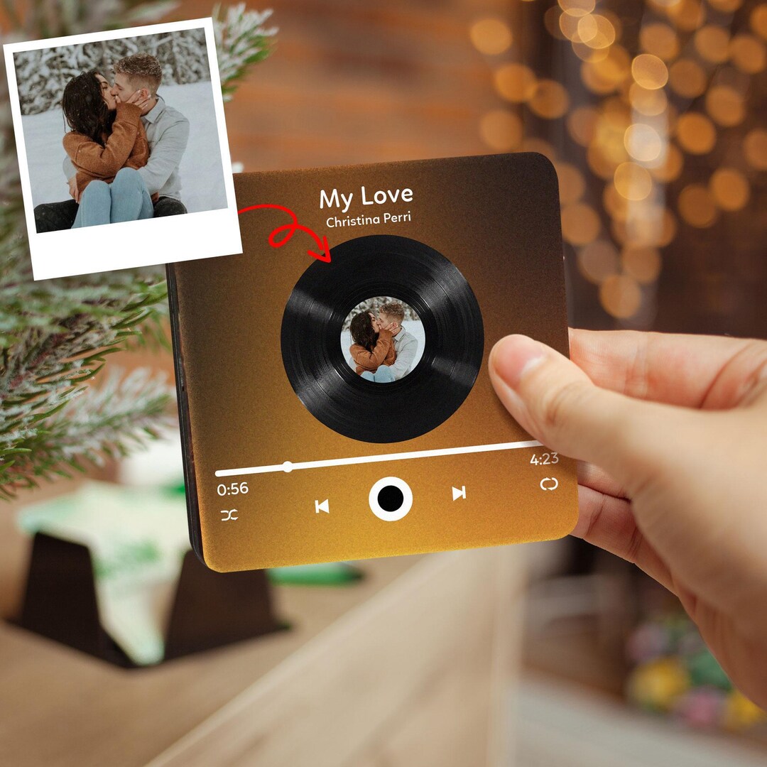 Personalized Photo & Music Refrigerator Magnet, Custom Music Fridge ...