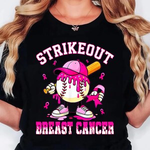 Strike Out Breast Cancer PNG Bundle, Pink Ribbon Baseball Softball ...
