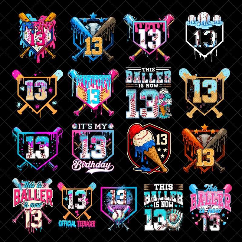 Birthday Baseball Iron - Etsy