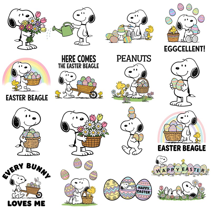 Snoopy Easter Decor - Etsy