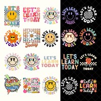 Retro Teacher Smiley Face SVG PNG: Happy Educator Design - Etsy