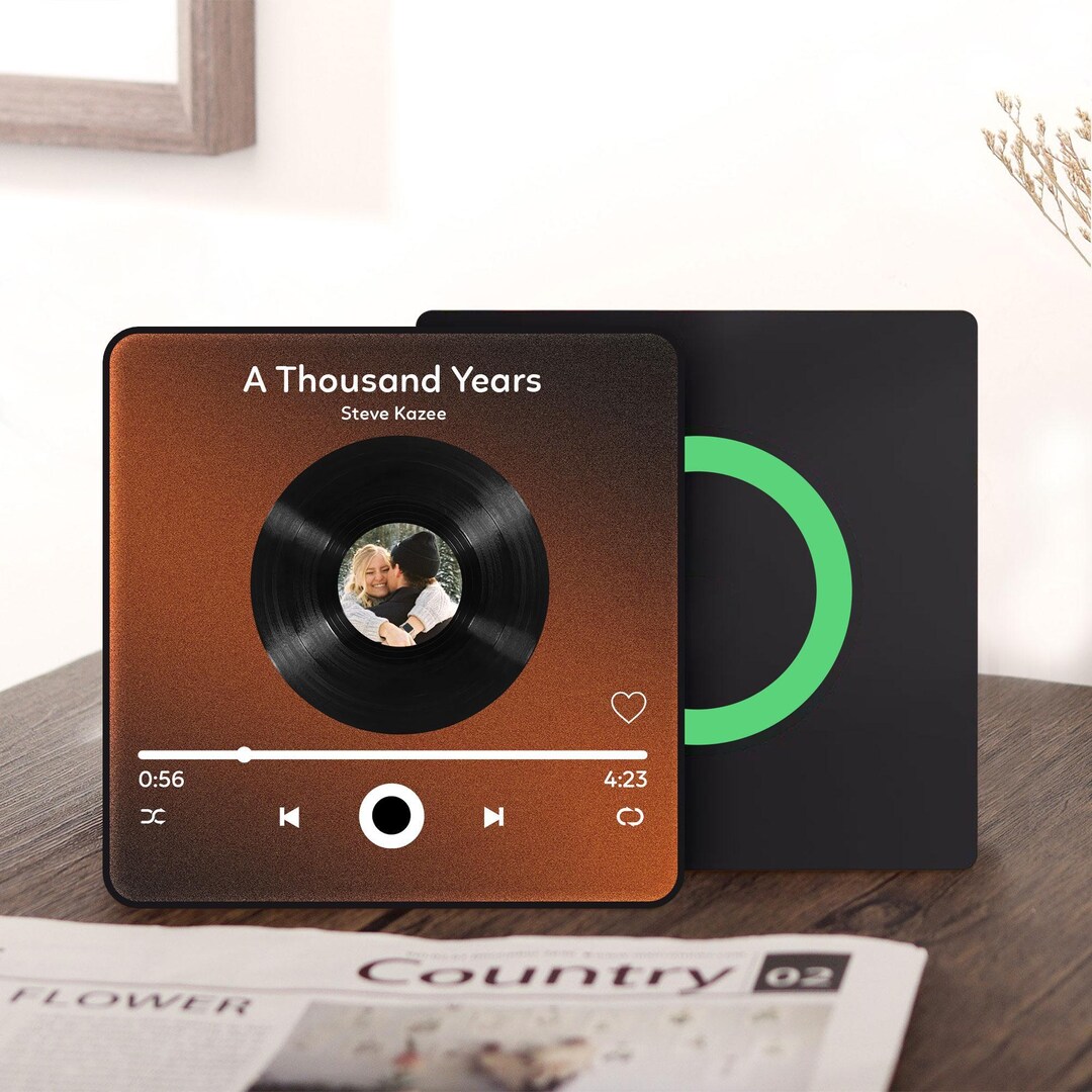 Personalized Photo & Music Refrigerator Magnet, Custom Music Fridge ...