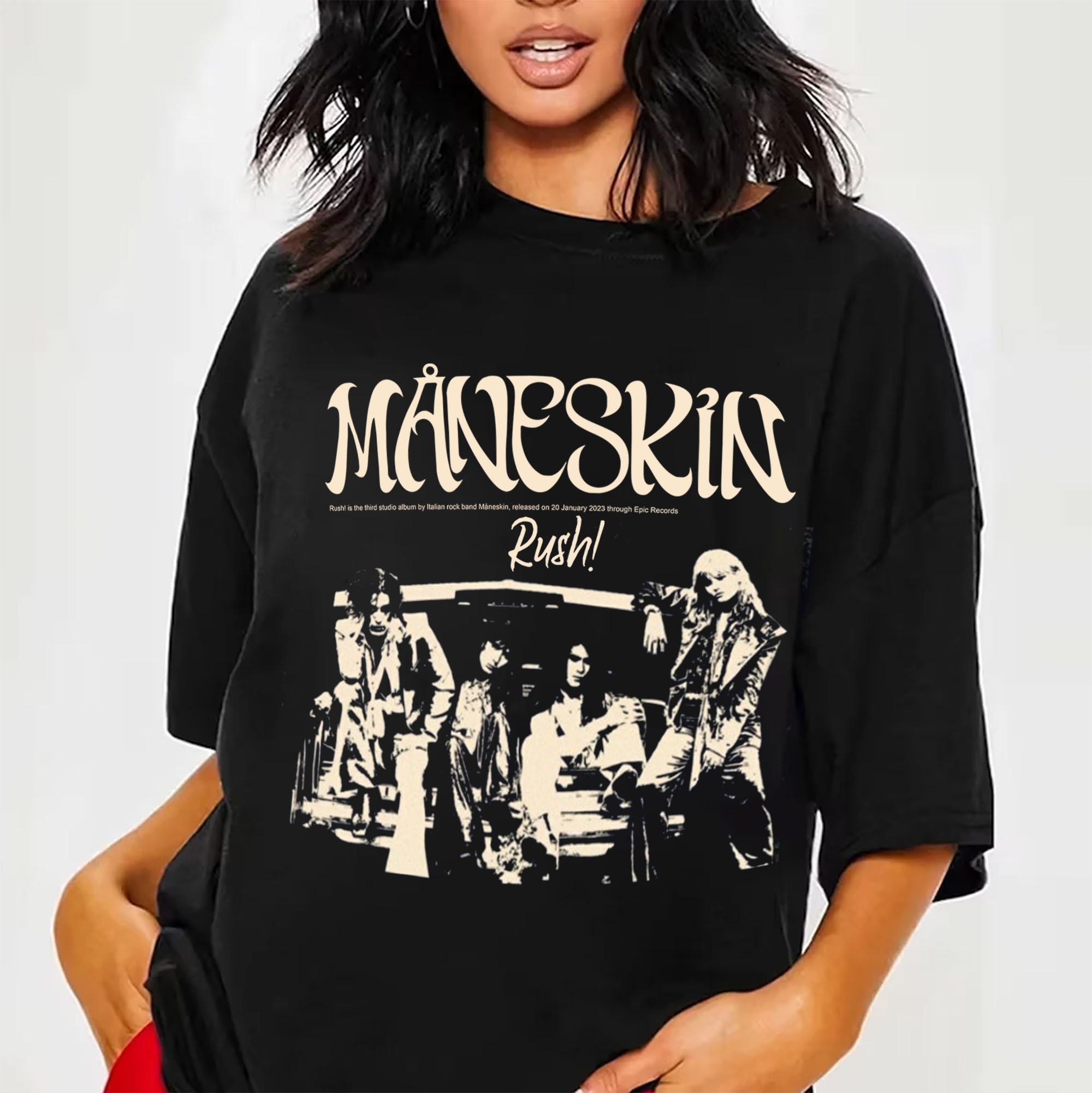 Vintage 90s Måneskin Shirt, Maneskin Band Tour Shirt, Måneskin Rock ...
