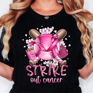 Strike Out Breast Cancer PNG Bundle, Pink Ribbon Baseball Softball ...