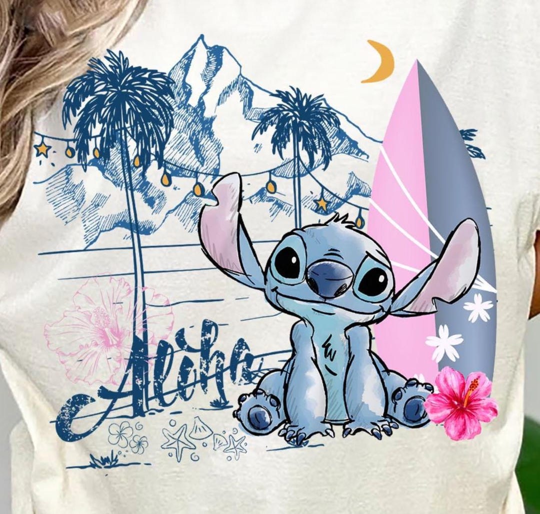 Aloha Stitch Png, Hand Drawn Stitch Png, Cute Stitch Png, Summer Vibes ...