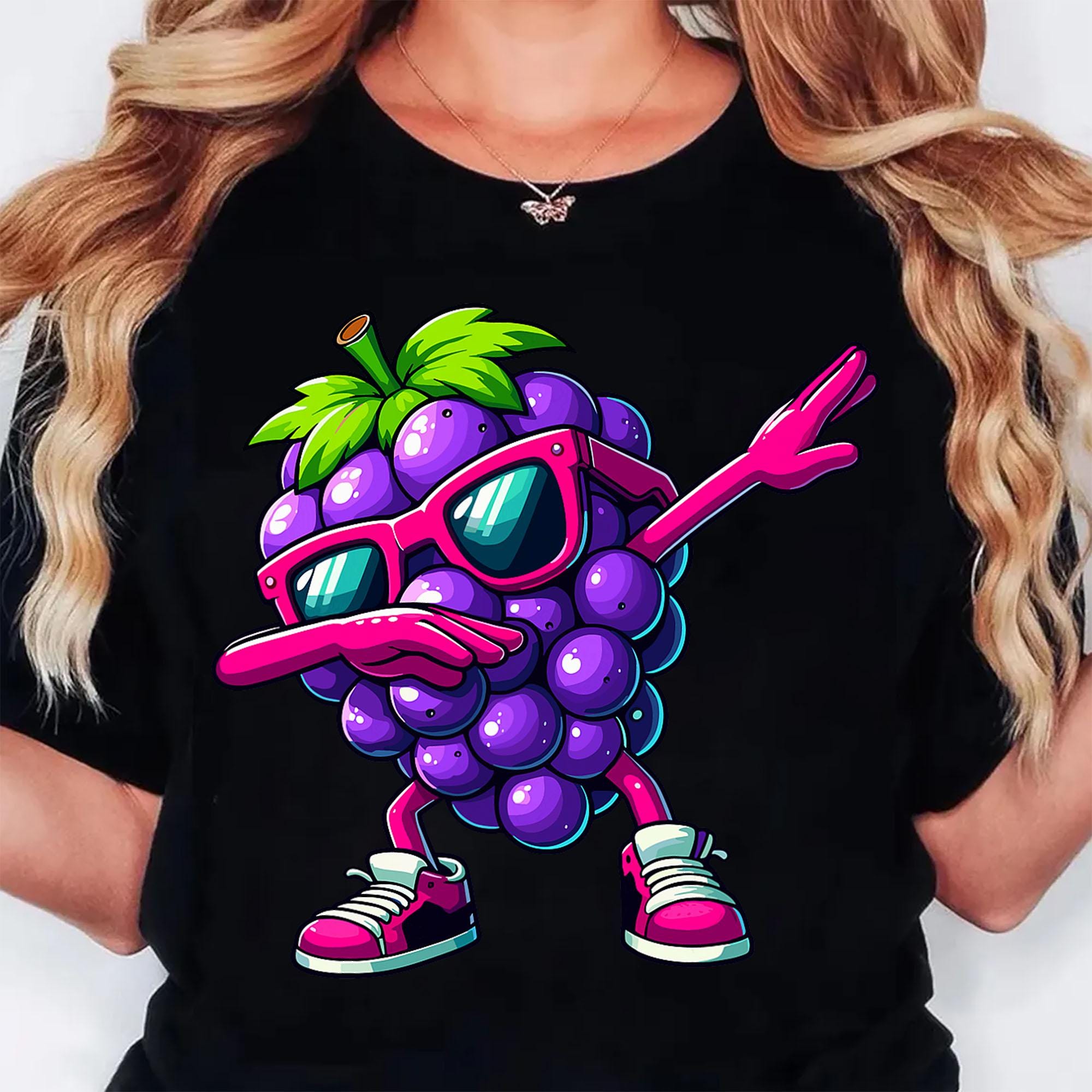 Cool Grape PNG Bundle, Funny Dab Pose Fruit Sublimation Design, Hip Hop ...